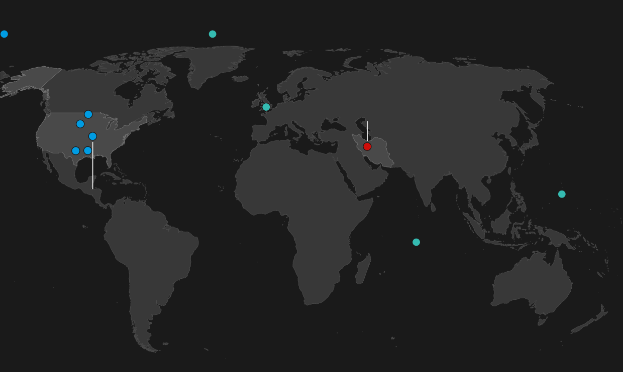 US bases hosting bomber units