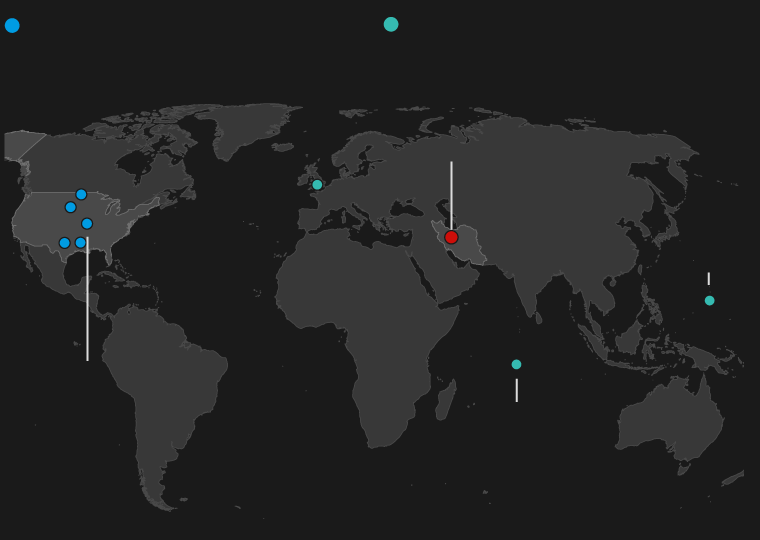Forward deployment locations